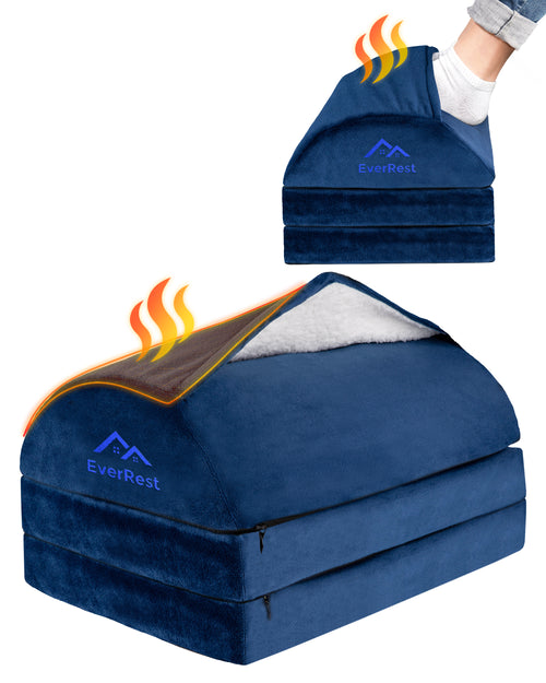 EverRest Foot Rest for Under Desk with Warm Feet Pocket - 3 Levels Adj